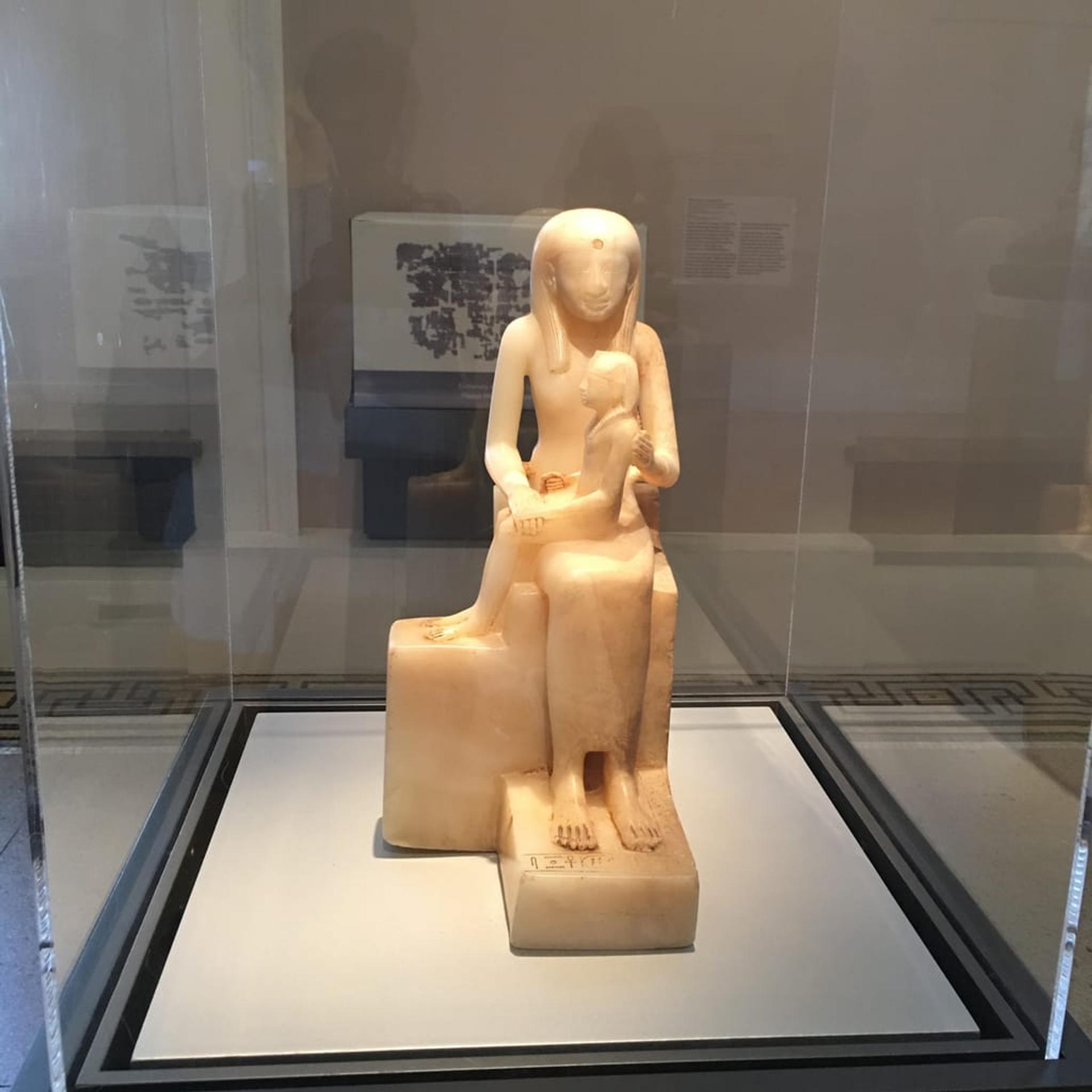 Statue of Queen Ankhnes-meryre II and Her Son, Pepy II · Brooklyn Museum