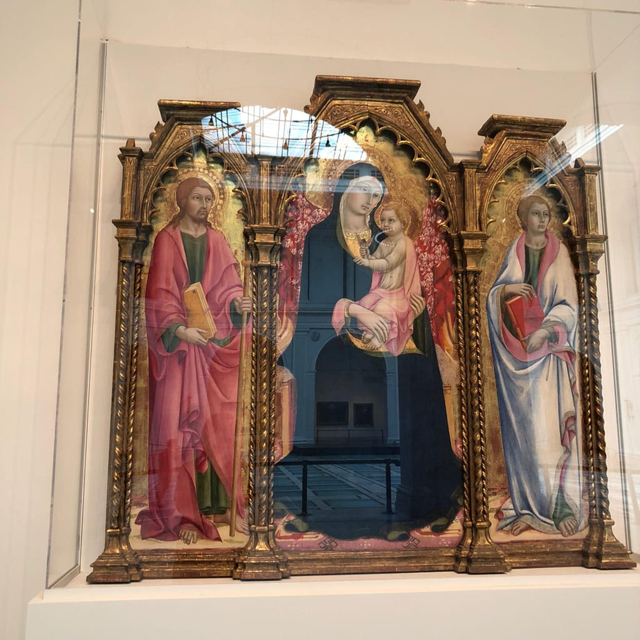 Madonna and Child with Saints James Major and John the Evangelist ...