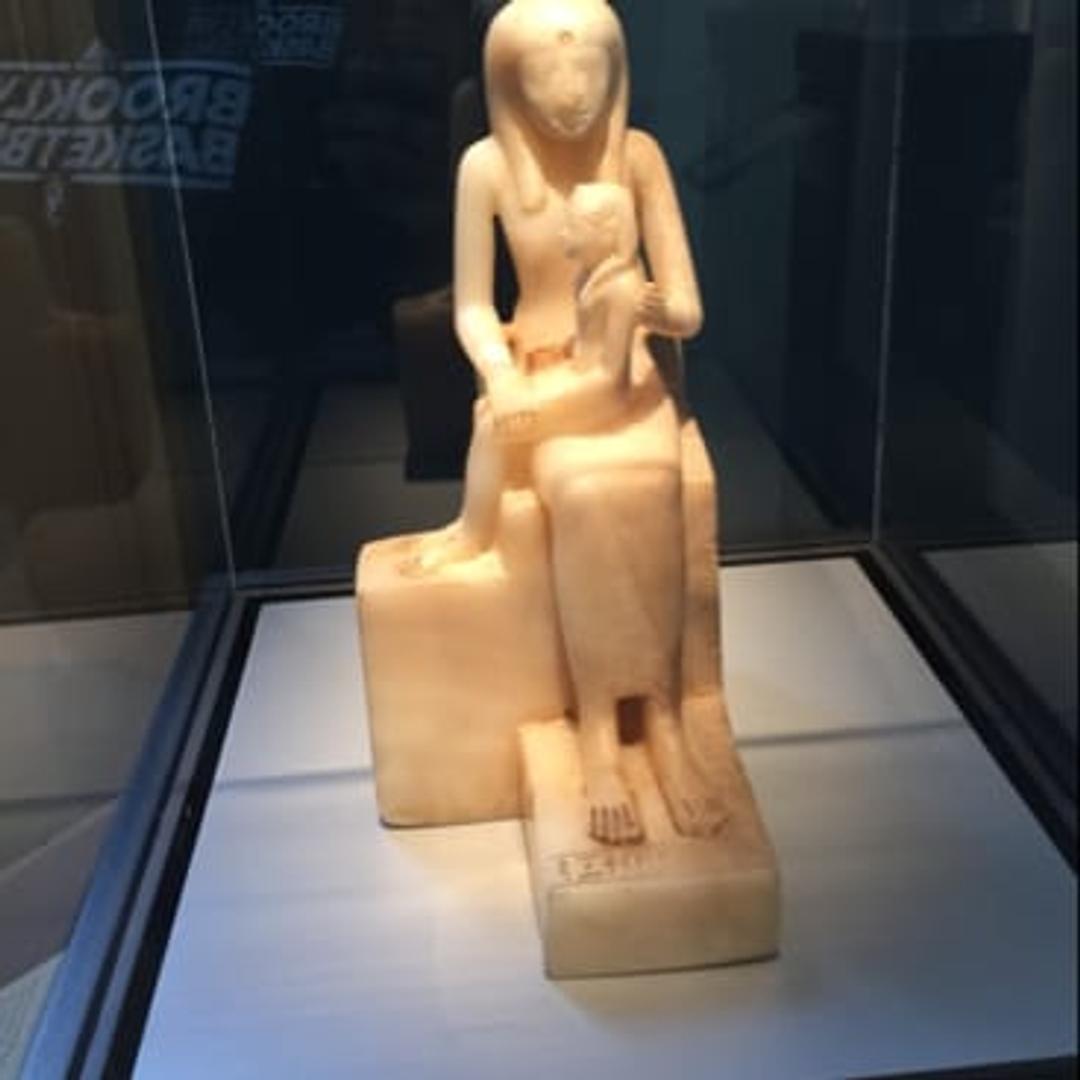 Statue of Queen Ankhnes-meryre II and Her Son, Pepy II · Brooklyn Museum