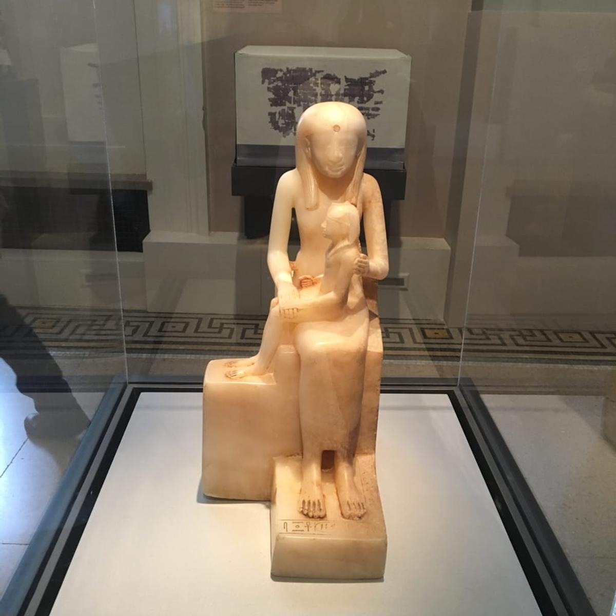 Statue of Queen Ankhnes-meryre II and Her Son, Pepy II · Brooklyn Museum