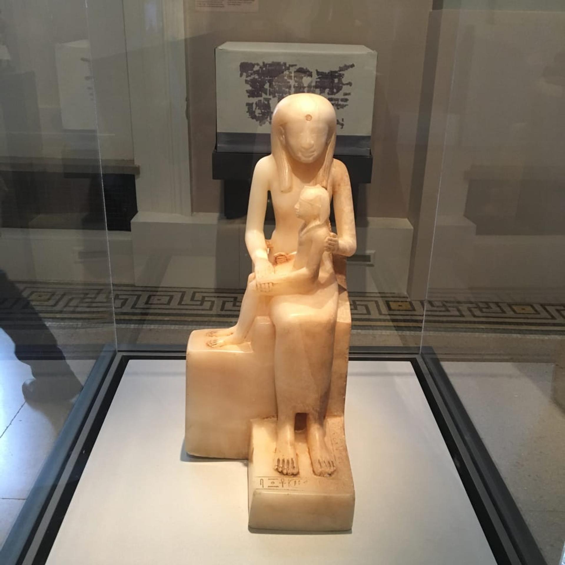 Statue of Queen Ankhnes-meryre II and Her Son, Pepy II · Brooklyn Museum