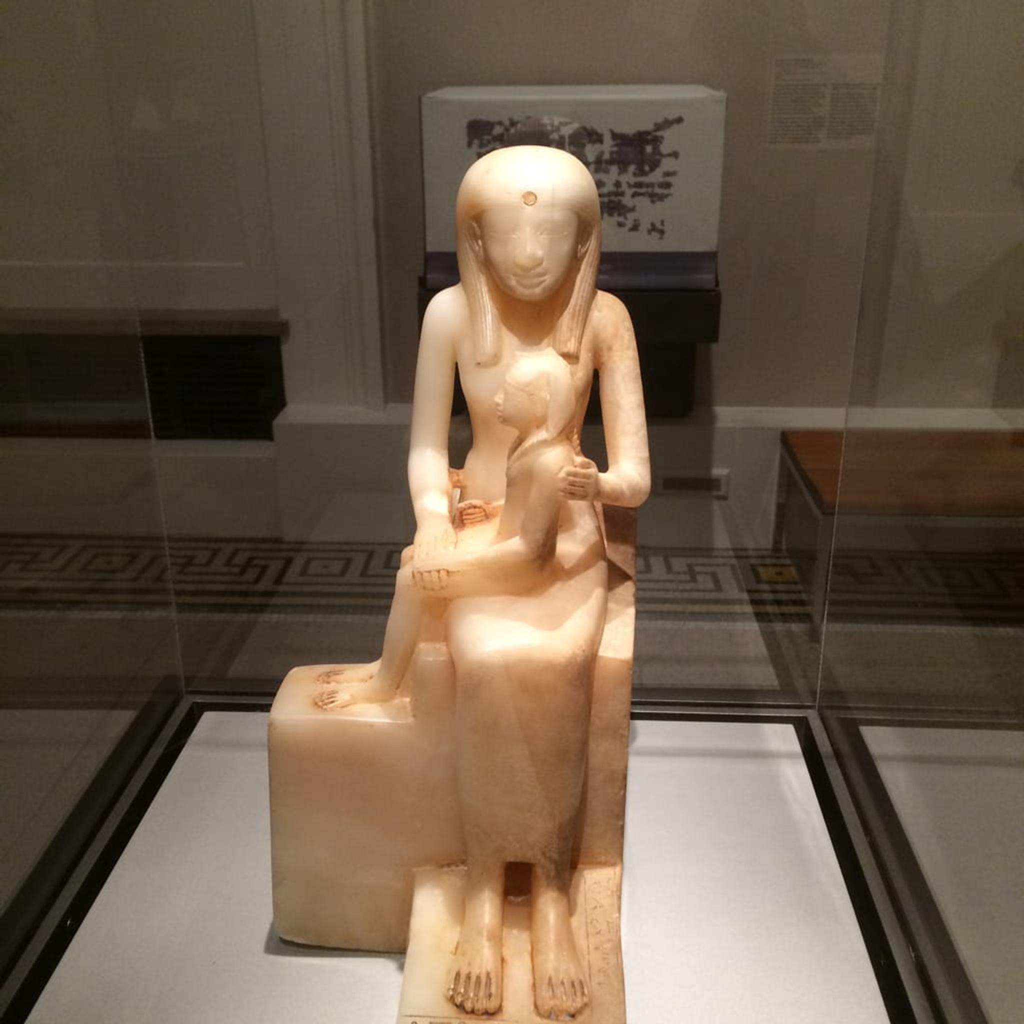 Statue of Queen Ankhnes-meryre II and Her Son, Pepy II · Brooklyn Museum