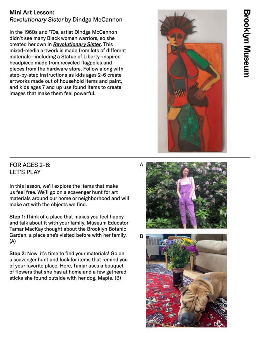 Mini Art Lesson: Revolutionary Sister by Dindga McCannon · Brooklyn Museum