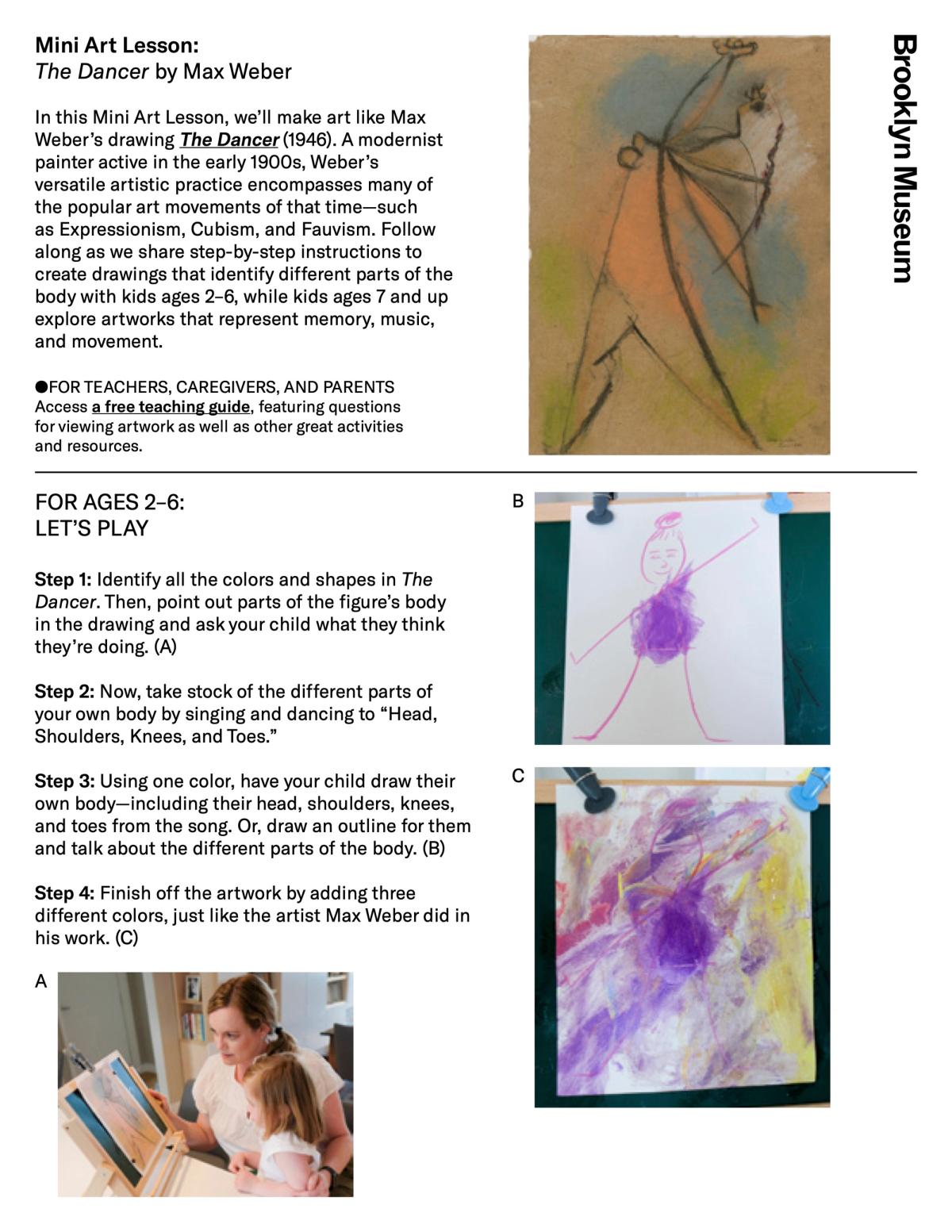 Mini Art Lesson: The Dancer by Max Weber · Brooklyn Museum